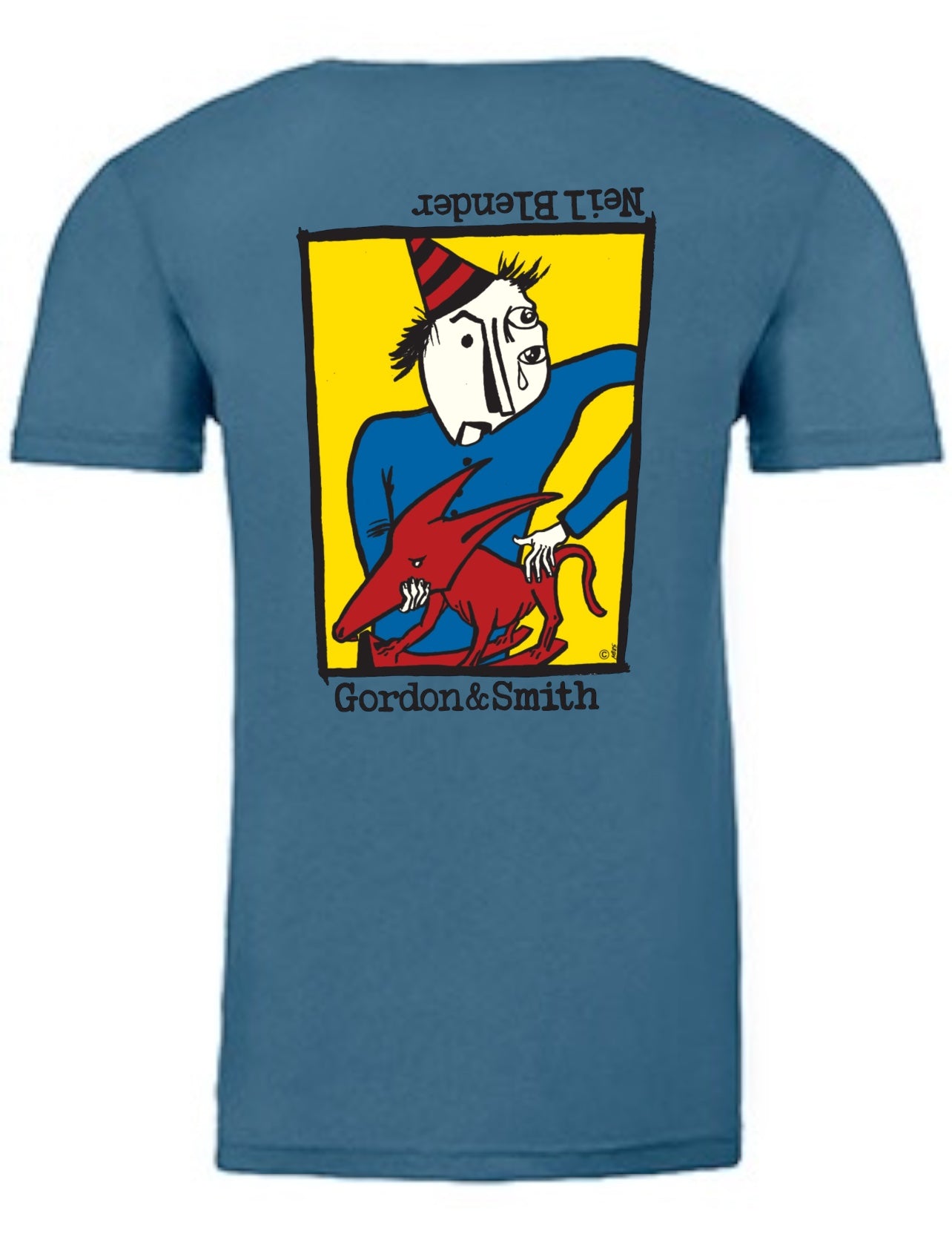 G&S Neil Blender Rocking Dog T Shirt - Denim Blue – G&S Surfboards ...