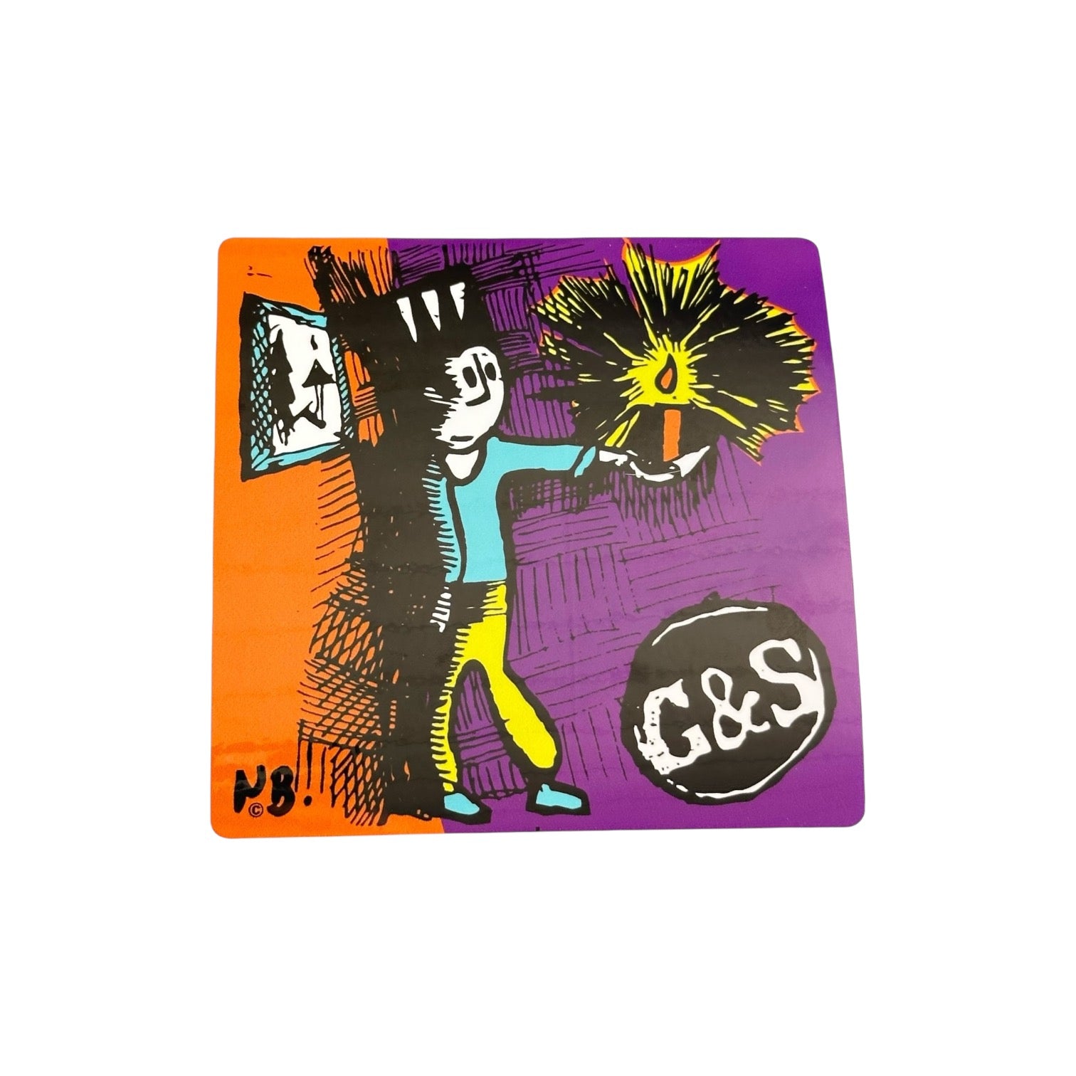 "Candle Man" Neil Blender Sticker – G&S Surfboards & Skateboards