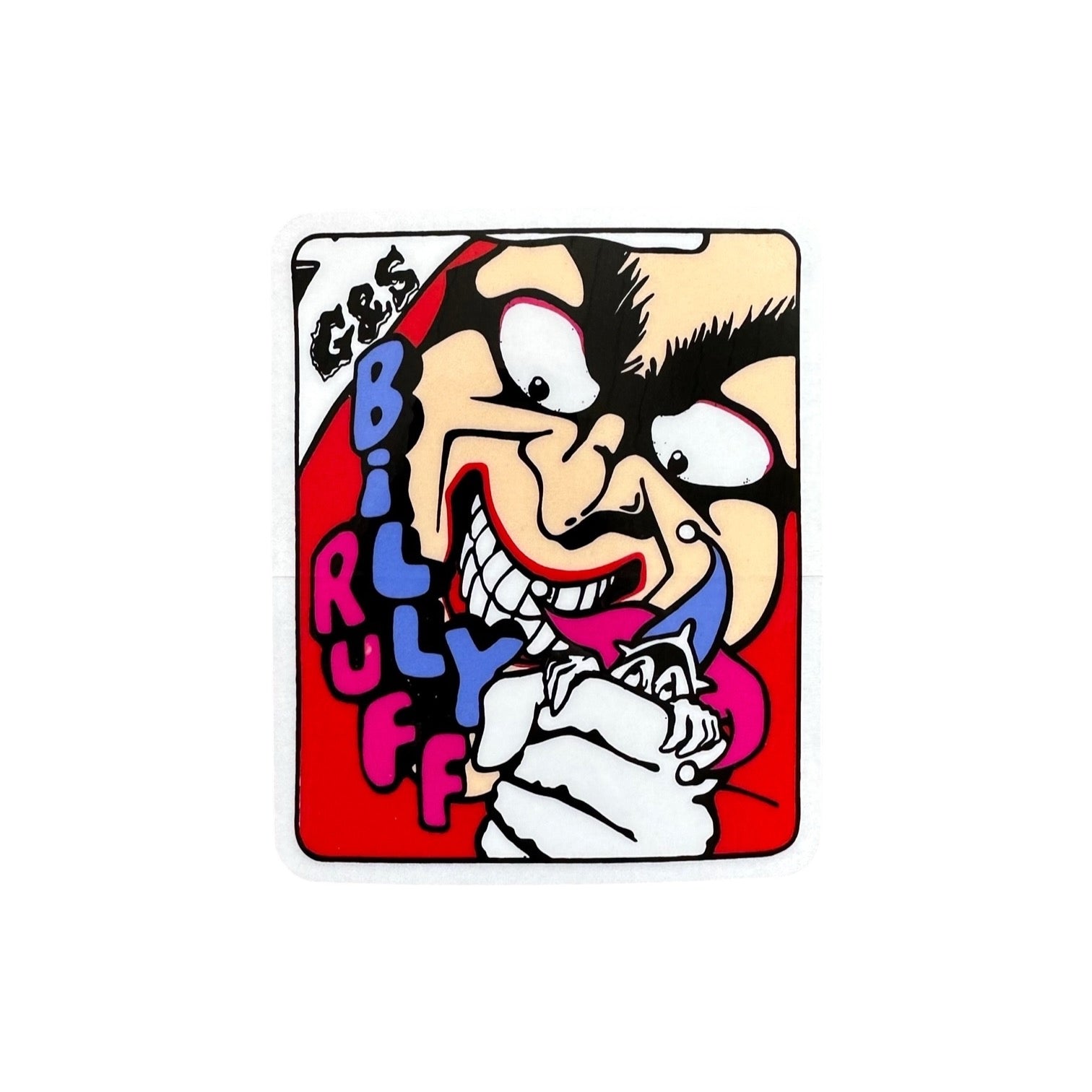 Billy Ruff "Puppet Smash" Sticker - RED – G&S Surfboards & Skateboards