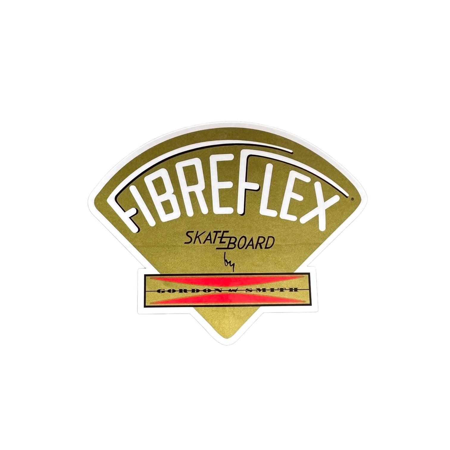 70’s FibreFlex Sticker - Large - Gold – G&S Surfboards & Skateboards
