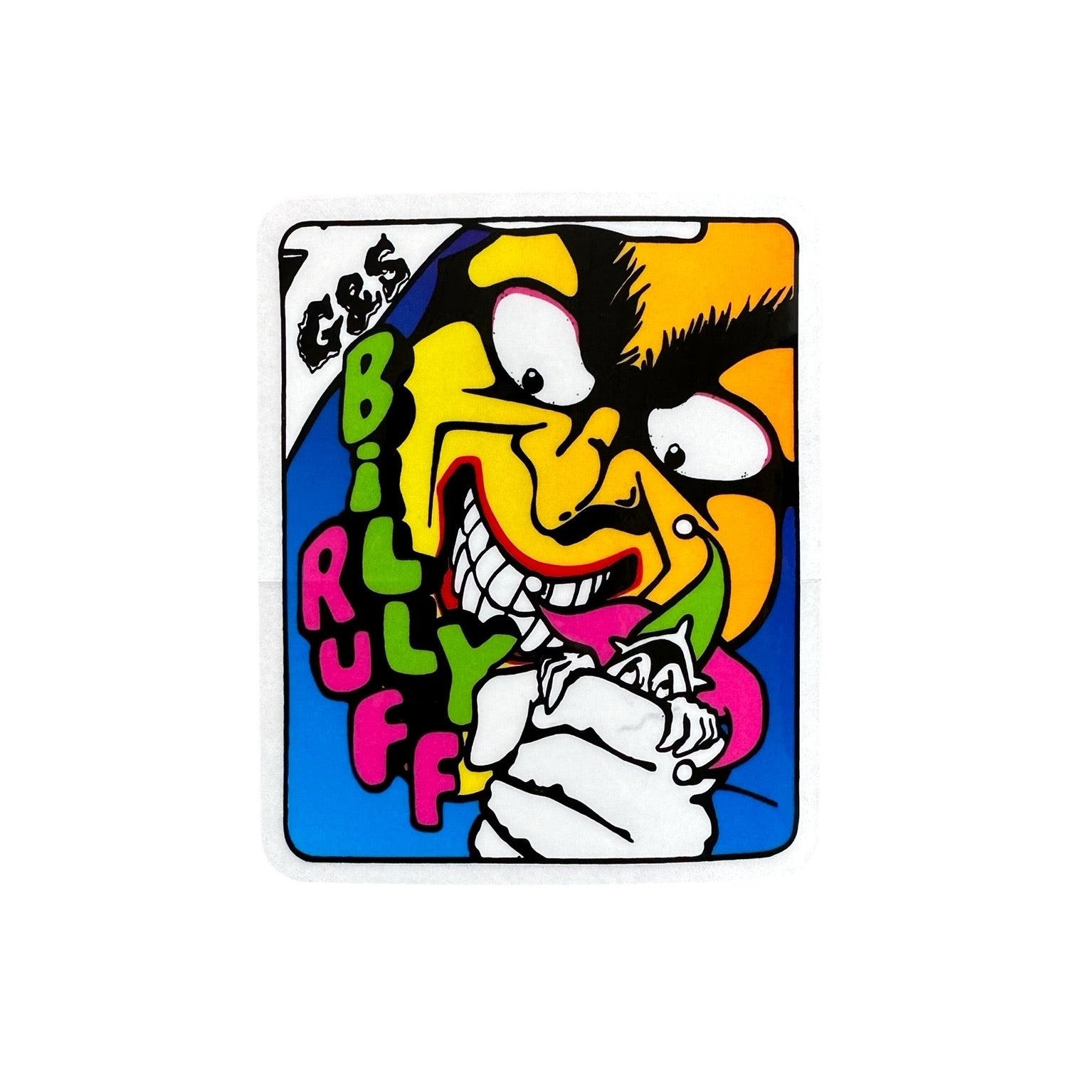 Billy Ruff "Puppet Smash" Sticker - BLUE – G&S Surfboards & Skateboards